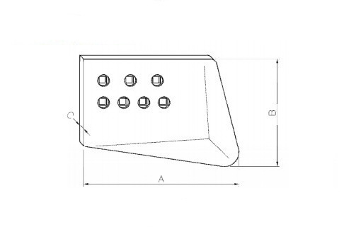 Caterpillar 6A 6S 6SU bulldozer end bits 9W1875 9W1876 manufacturer ...