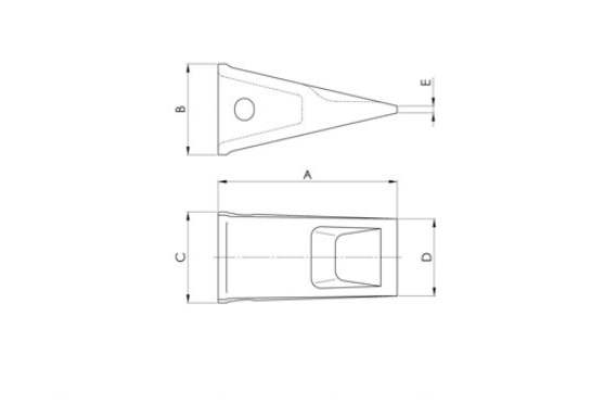 Caterpillar J450 excavator bnucket teeth tooth point 9W8452 ...