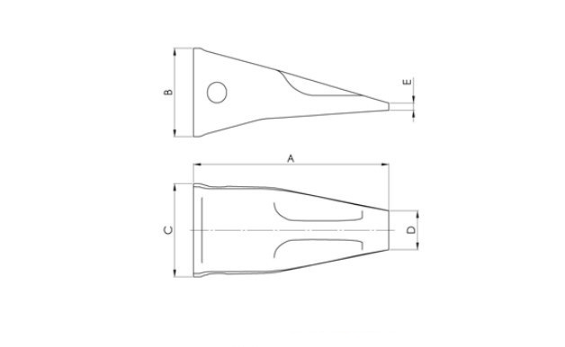 Excavator tooth point bucket teeth for caterpillar J300 9J4309 ...