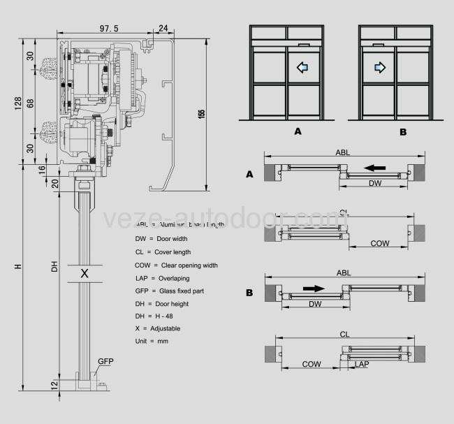 sliding automatic door operator manufacturers and suppliers in China
