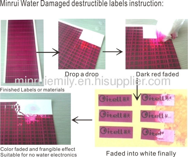 destructible label vinyl for offset printing from China manufacturer ...
