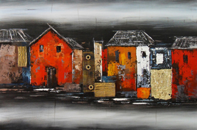 Building Oil Painting On Canvas from China manufacturer - Yiwu Euro ...