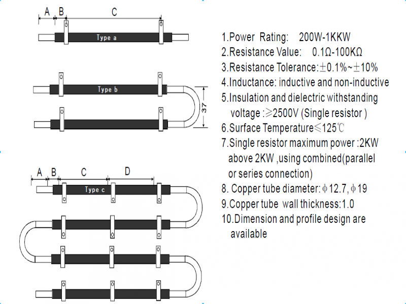 200W 200R Water Cooled Resistor SLR-BCT manufacturer from China ...