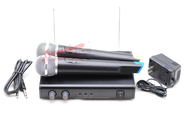 uhf dual channel /cordless wireless mic/Handled microphone from China ...