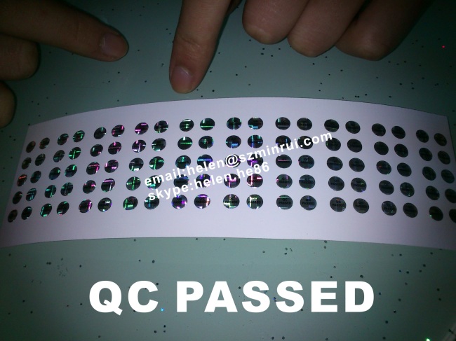 self adhesive qc passed sticker from China manufacturer - Shenzhen ...