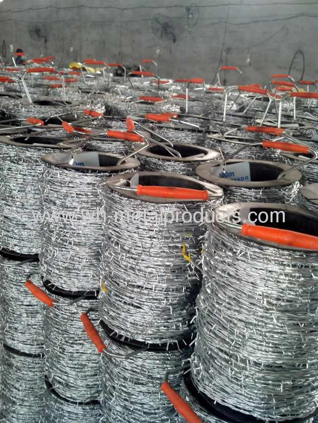 Heavy galvanized barbed wire Hot dip galvanized reverse twist barbed ...
