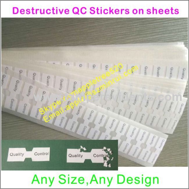Custom Destructive Calibration Labels,Tamper Evident QC Security Seals ... Custom Destructive Calibration Labels,Tamper Evident QC Security Seals ...