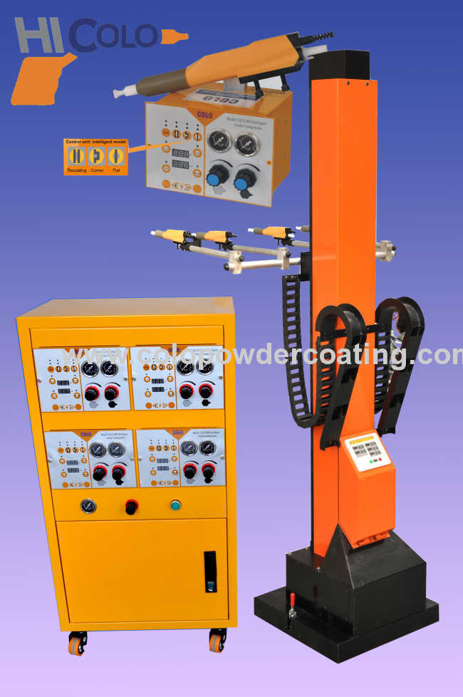 Automatic powder spray gun with intelligent function control unit ...